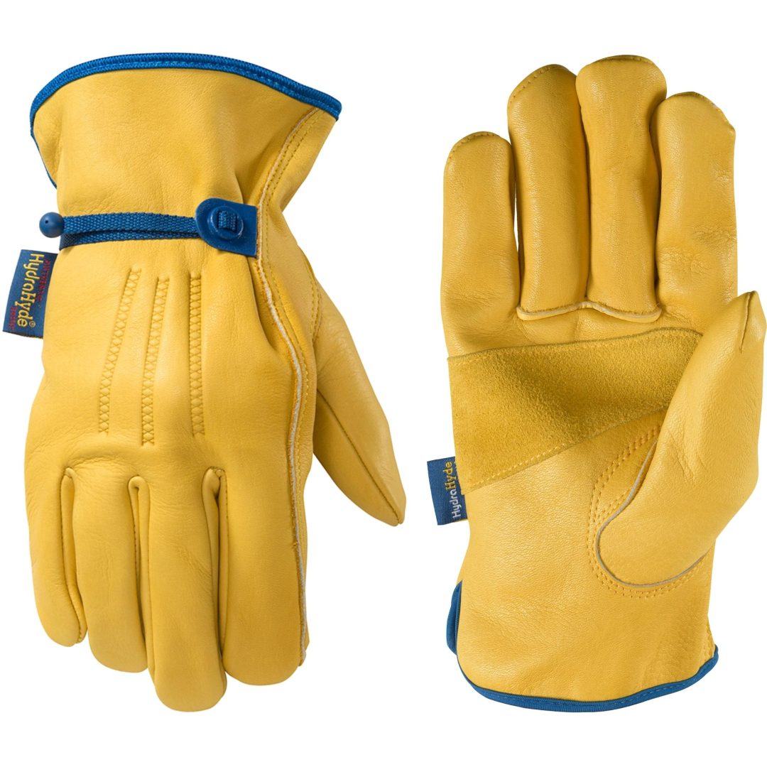 HydraHyde Breathable Water Resistant Leather Work Gloves