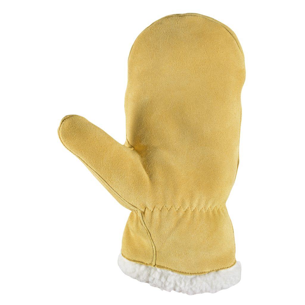 Wells Lamont | Unisex Sherpa-Lined Premium Split Deerskin Winter Mittens